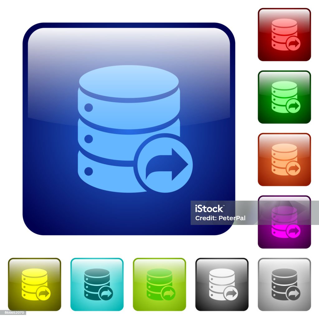 Database Transaction Commit Color Square Buttons Stock Illustration ... Database Transaction Commit Color Square Buttons Stock Illustration ...