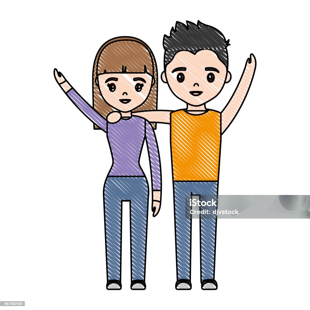 Happy Couple Icon Stock Illustration Download Image Now Adult