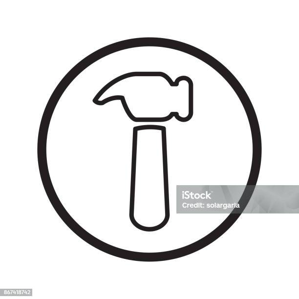 Linear Hammer Icon Vector Iconic Design Stock Illustration - Download ... Linear Hammer Icon Vector Iconic Design Stock Illustration - Download ...