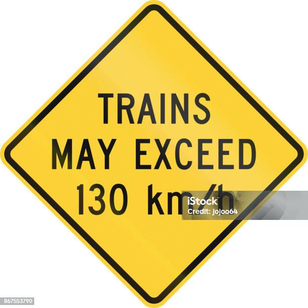 Panneau De Signalisation Des Étatsunis Mutcd Avertissement Trains