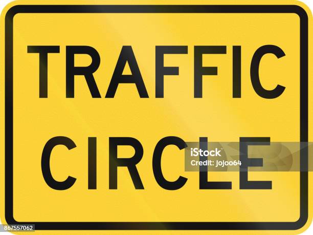 Panneau De Signalisation Des Étatsunis Mutcd Carrefour Giratoire