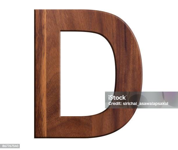 D 알파벳 글자는 흰색 바탕에 나무 0명에 대한 스톡 사진 및 기타 이미지 0명 교육 그림자 Istock