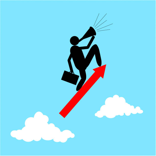 50 Happy Business Person Solid Background Stock Illustrations Royalty