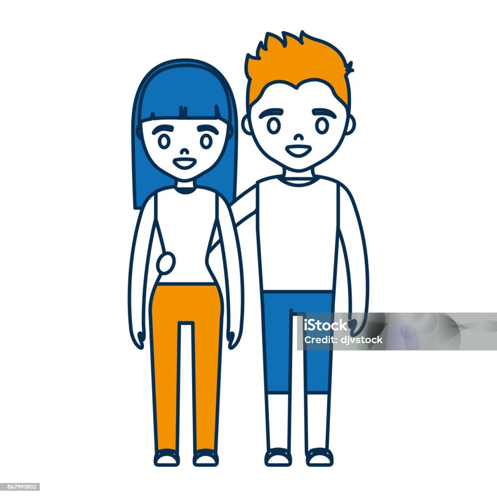 Happy Couple Icon Stock Illustration Download Image Now Adult