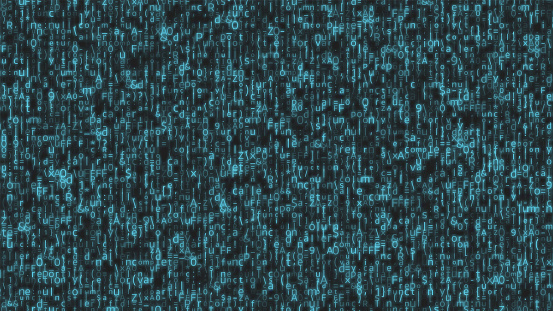 Developer Programming Codejavascript Abstract Computer Script Random Parts Of Program Code Stock
