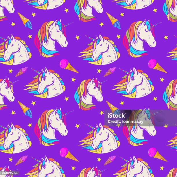 Pola Mulus Dengan Kepala Unicorn Dan Es Krim Ilustrasi Vektor Ilustrasi ... Pola Mulus Dengan Kepala Unicorn Dan Es Krim Ilustrasi Vektor Ilustrasi ...