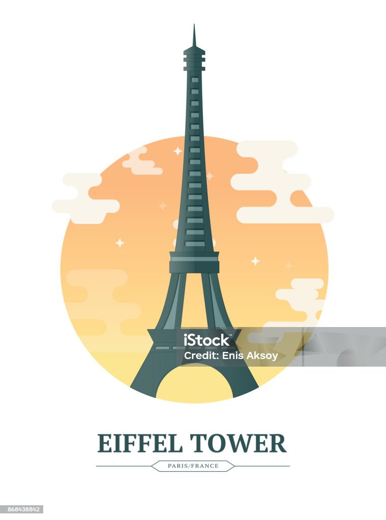 Eiffel Tower 에펠탑에 대한 스톡 벡터 아트 및 기타 이미지 에펠탑 벡터 파리 일 드 프랑스 Istock
