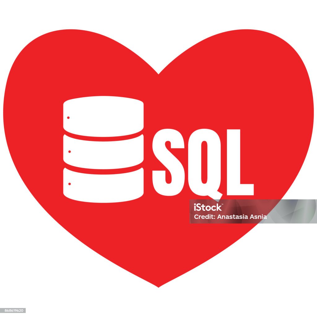 Sql 데이터베이스 아이콘 디자인 Ui 또는 Ux 응용 프로그램 로고에 대한 스톡 벡터 아트 및 기타 이미지 로고 개념