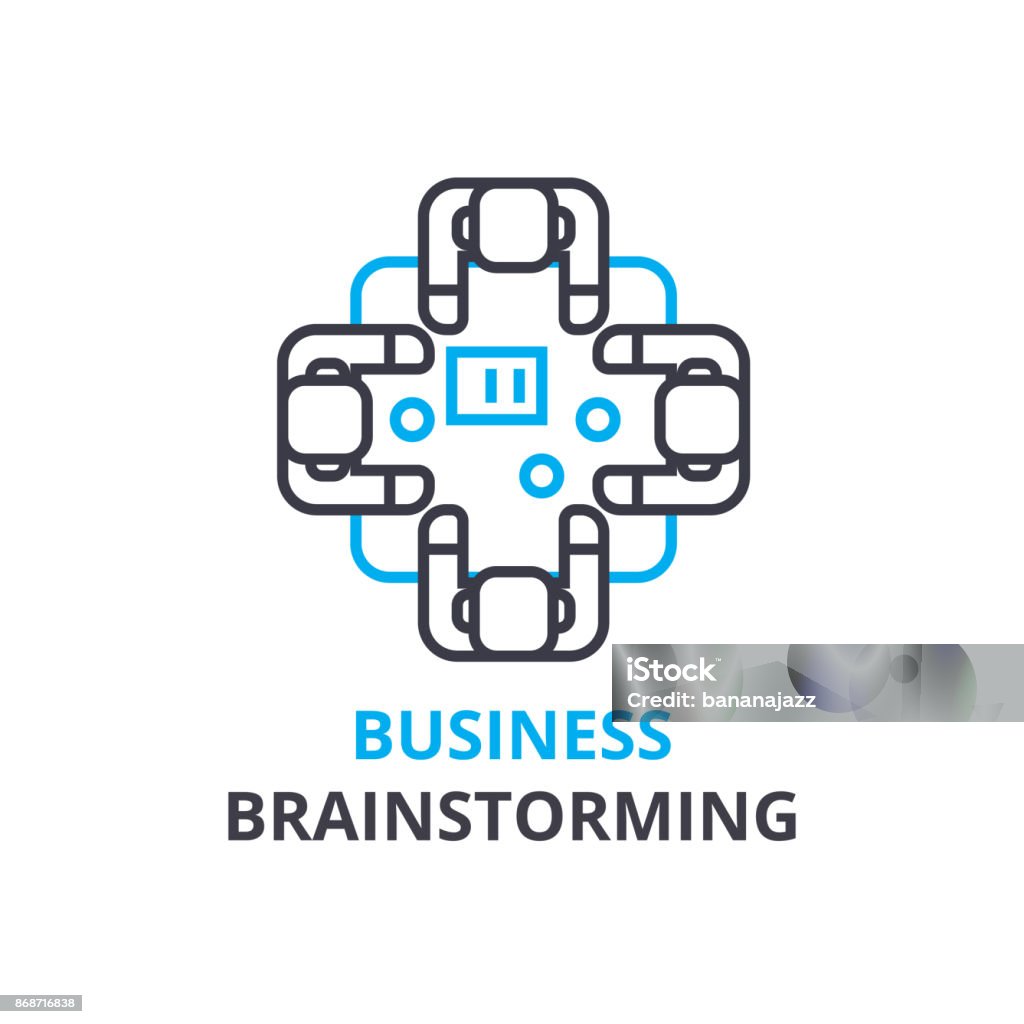 Business Concept Icône De Contour Signe Linéaire Pictogramme De Traits