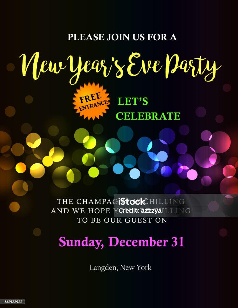 New Year Party Invitation Stock Illustration - Download Image Now ... New Year Party Invitation Stock Illustration - Download Image Now ...