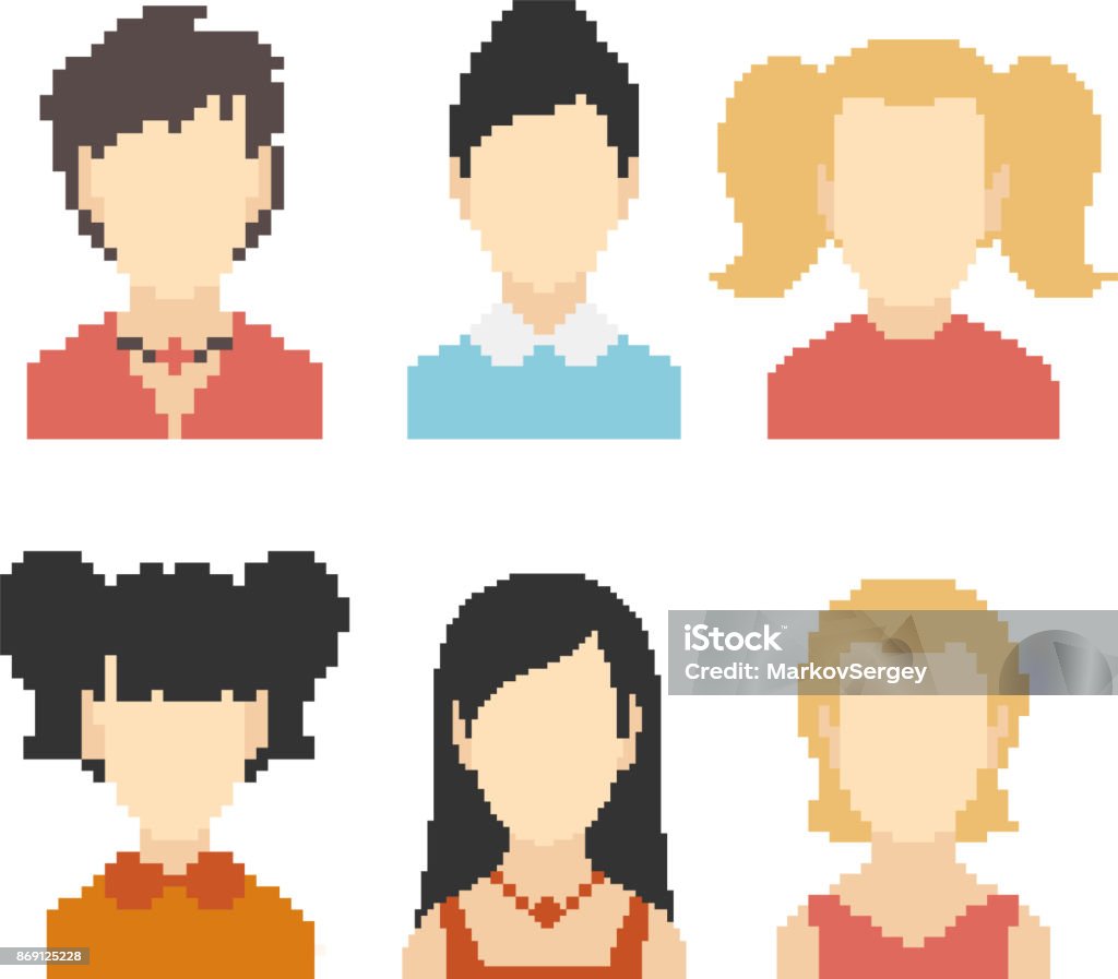 Ilustración de Conjunto De Caras De Pixel y más Vectores Libres de ... Ilustración de Conjunto De Caras De Pixel y más Vectores Libres de ...