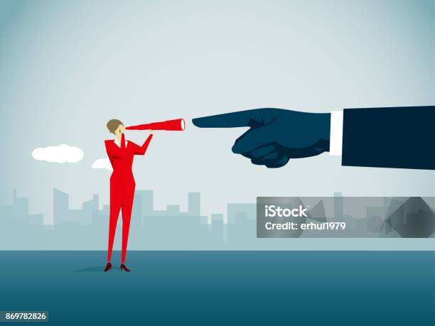 Blindness 쌍안경에 대한 스톡 벡터 아트 및 기타 이미지 쌍안경 여자 거절 Istock
