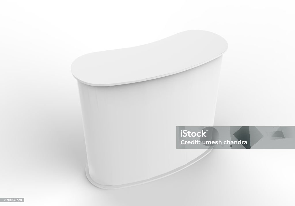 Putih Kosong Melengkung Pameran Iklan Counter Promosi Pos Poi Pvc Booth ... Putih Kosong Melengkung Pameran Iklan Counter Promosi Pos Poi Pvc Booth ...