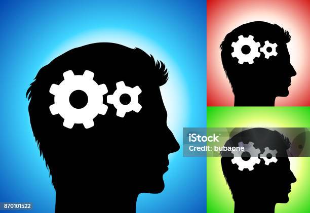 마음에 기어 Mental Wellbeing에 대한 스톡 벡터 아트 및 기타 이미지 Mental Wellbeing 검은색