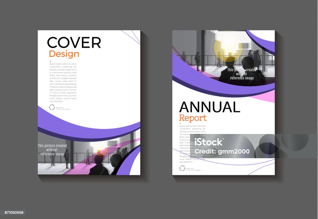 Desain Sampul Ungu Sampul Buku Latar Belakang Modern Template Sampul Brosur Abstrak Laporan