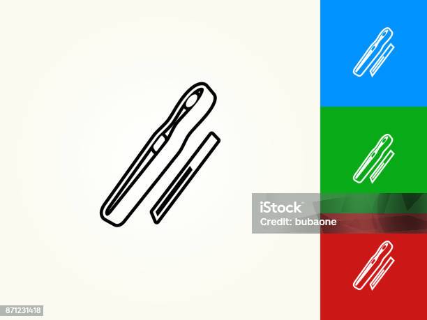 Pregnancy Test Black Stroke Linear Icon Stock Illustration Download