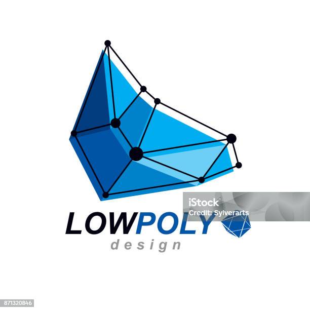 3d 종이 접기 추상 Mesh 개체 벡터 추상적인 디자인 요소입니다 0명에 대한 스톡 벡터 아트 및 기타 이미지 0명 3