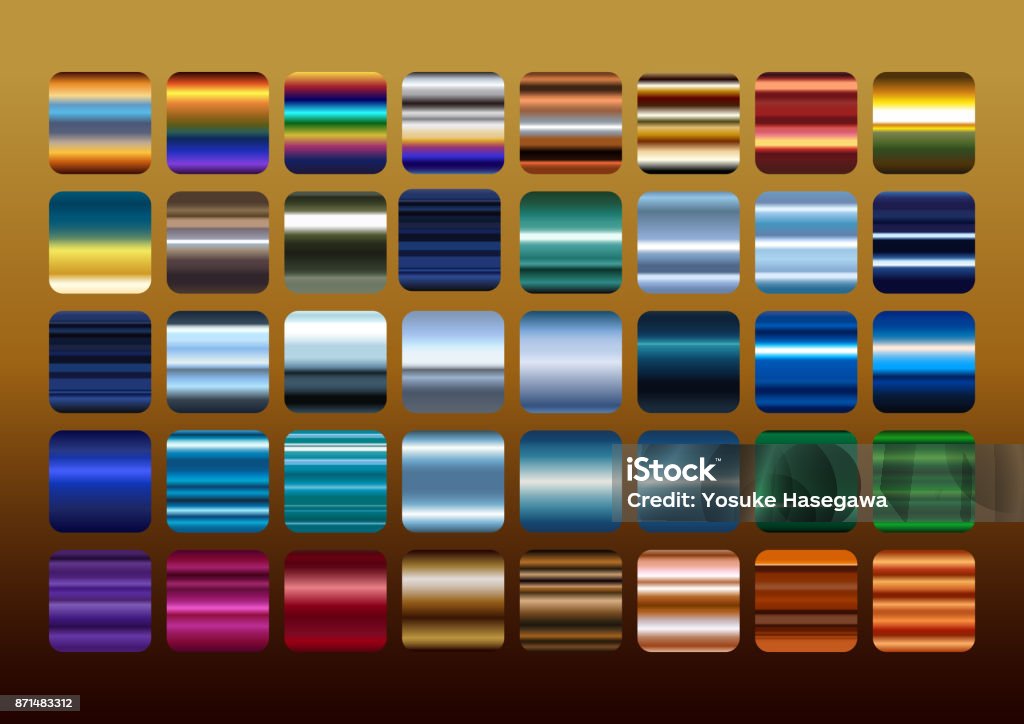 Bunte Metall Abstufung Farbpalette Gradient Abbildung Stock Vektor Art ... Bunte Metall Abstufung Farbpalette Gradient Abbildung Stock Vektor Art ...