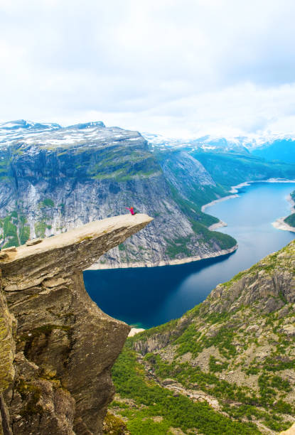 Free Stock Photo of Into Thin Air - BASE Jumping off Trolltunga ...