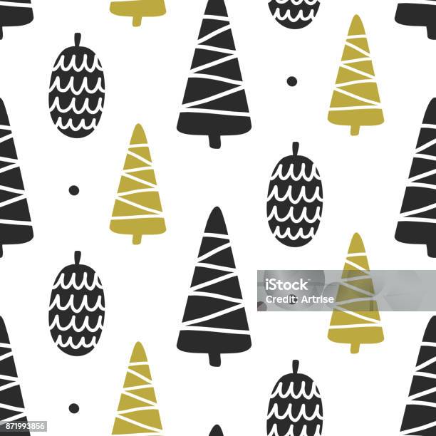 Scandinavian Forest Trees Nordic Seamless Pattern Stock Illustration ... Scandinavian Forest Trees Nordic Seamless Pattern Stock Illustration ...
