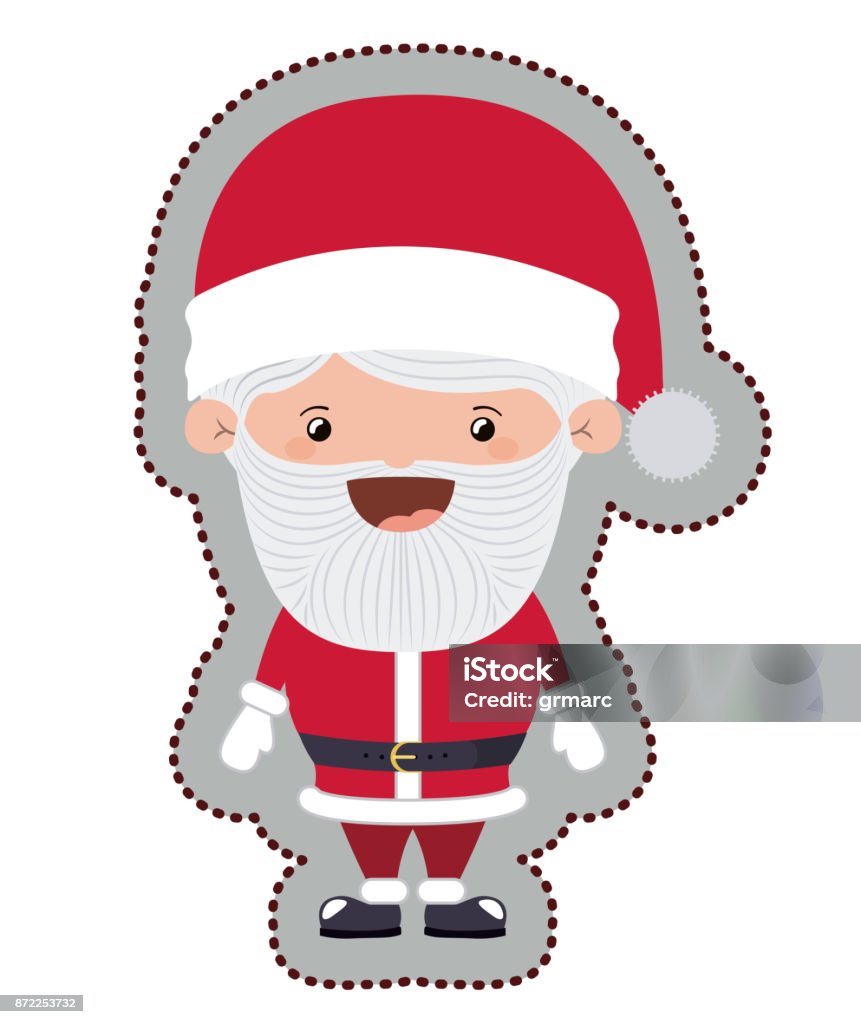 Santa Cartoon Of Merry Christmas Stock Illustration Download Image Now Arts Culture And
