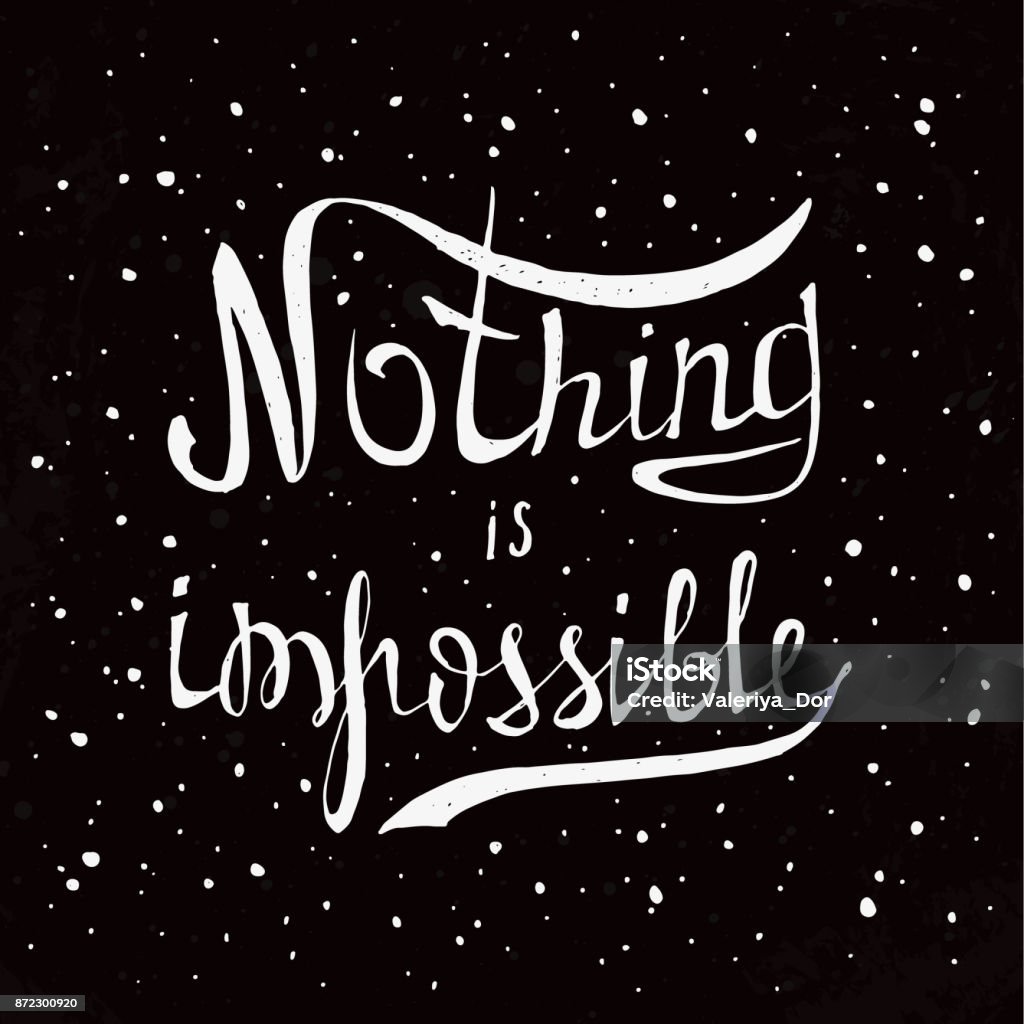 Hand Drawn Lettering Design Conceptual Handwritten Phrase Stock
