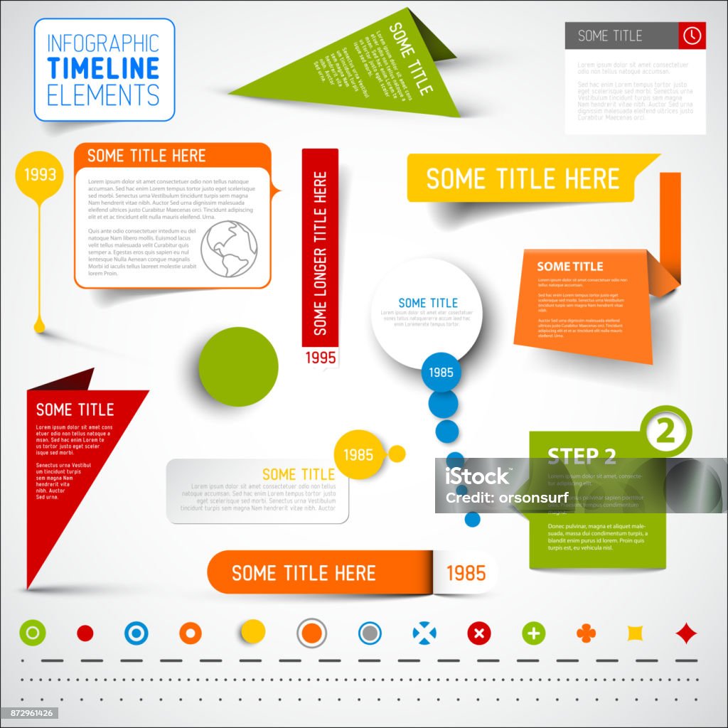 Infographic Timeline Elements Template Stock Illustration - Download ... Infographic Timeline Elements Template Stock Illustration - Download ...