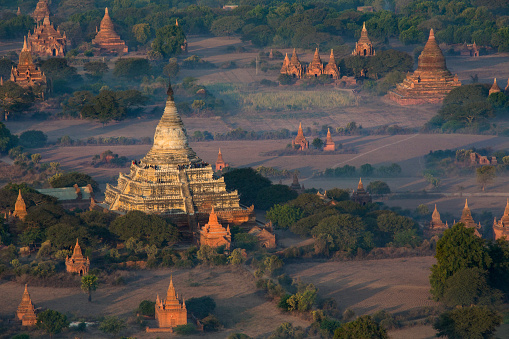 Aerial View Of The Temples Of Bagan Myanmar Stock Photo - Download ... Aerial View Of The Temples Of Bagan Myanmar Stock Photo - Download ...