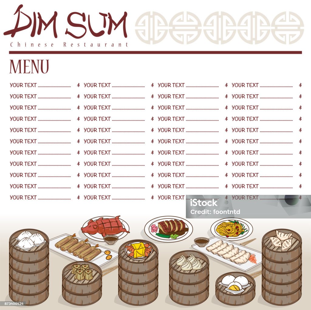 Vetores De Projeto Modelo Menu Para Restaurante De Comida Chinesa De