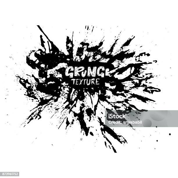 Coups De Pinceau Dencre Vector Illustration Vectorielle Main De Grunge
