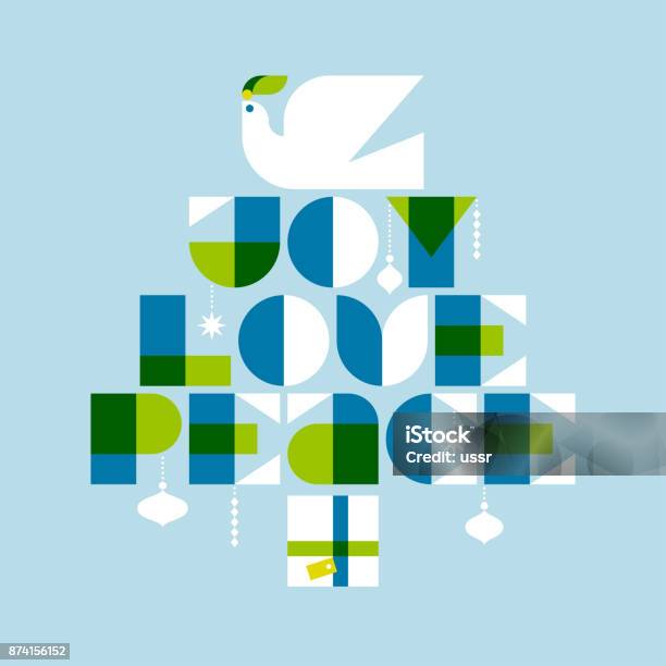 Kartu Ucapan Natal Dengan Merpati Dan Dihiasi Pohon Natal Dengan ... Kartu Ucapan Natal Dengan Merpati Dan Dihiasi Pohon Natal Dengan ...