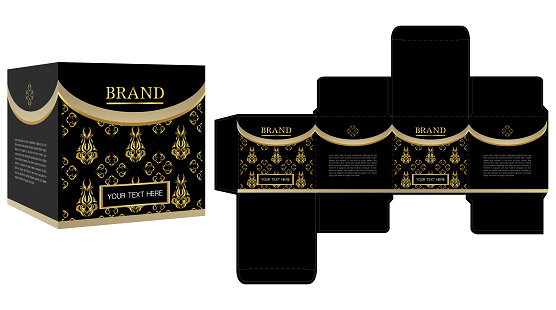 Desain Kemasan Template Desain Kotak Mewah Hitam Dan Emas Dan Kotak ... Desain Kemasan Template Desain Kotak Mewah Hitam Dan Emas Dan Kotak ...
