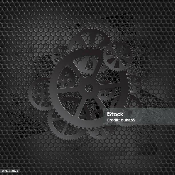 Gears 배경기술 강철에 대한 스톡 벡터 아트 및 기타 이미지 강철 개념 개체 그룹 Istock