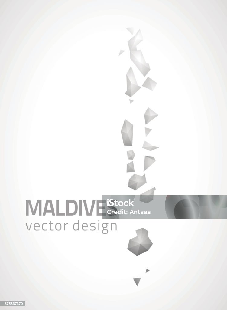 Maldives Polygonal Triangle Grey And Silver Vector Map Stock ... Maldives Polygonal Triangle Grey And Silver Vector Map Stock ...