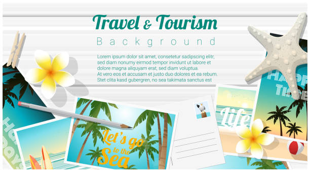 130 Tropical Island Resort Water Table Stock Illustrations Royalty