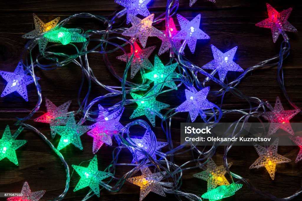 Set Lampu Natal Bersinar Untuk Desain Kartu Ucapan Liburan Xmas Koleksi ... Set Lampu Natal Bersinar Untuk Desain Kartu Ucapan Liburan Xmas Koleksi ...