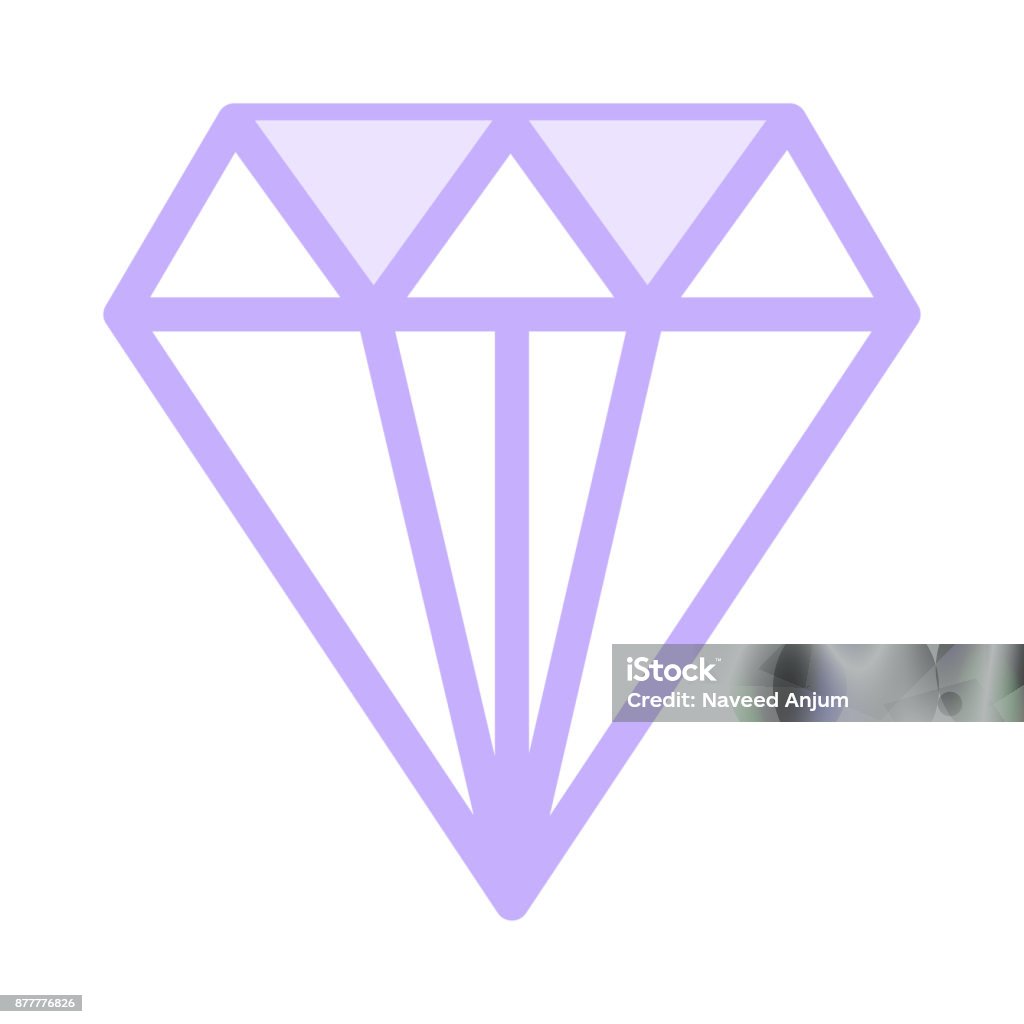 Ikon Vektor Garis Warna Diamond Ilustrasi Stok Unduh Gambar Sekarang Antarmuka Pengguna