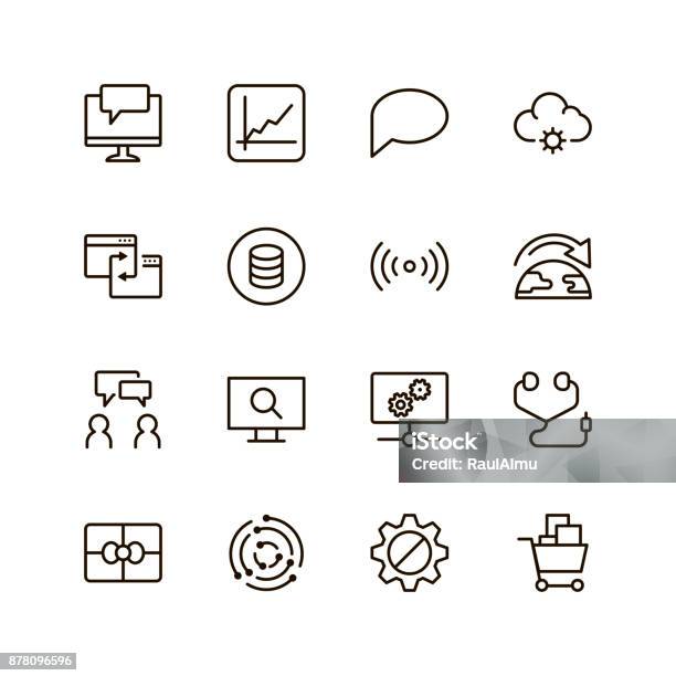 Seao 플랫 아이콘 개념에 대한 스톡 벡터 아트 및 기타 이미지 개념 개발 개선 Istock