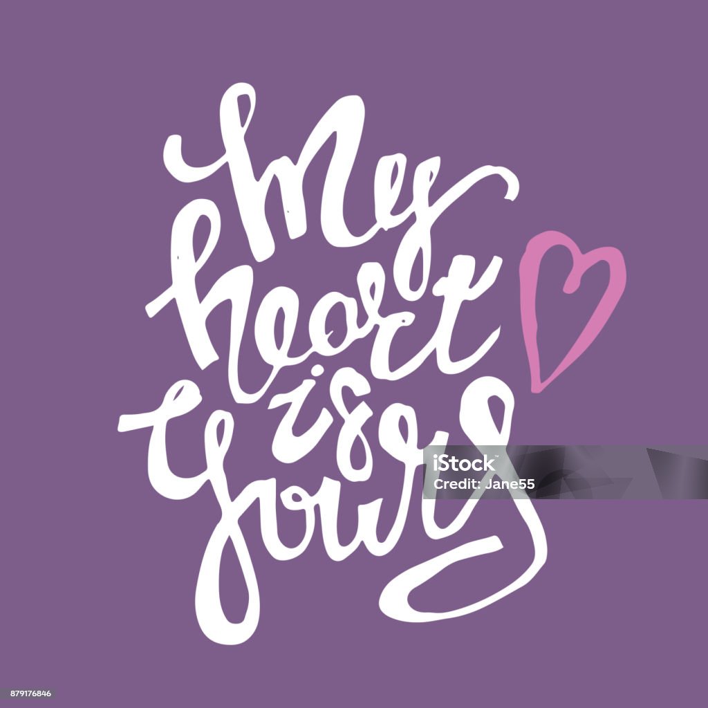 Hand Drawn Doodle Lettering Love You Valentines Day Stock Illustration