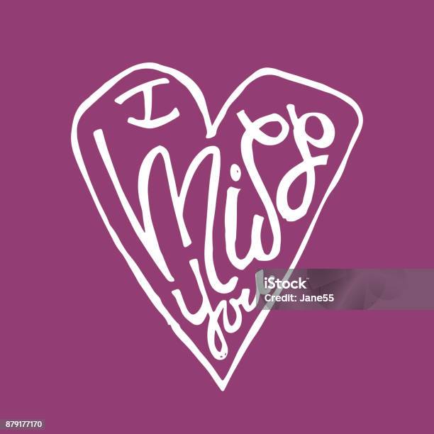 Hand Drawn Doodle Lettering Love You Valentines Day Stock Illustration