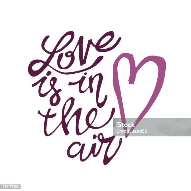 Hand Drawn Doodle Lettering Love You Valentines Day Stock Illustration