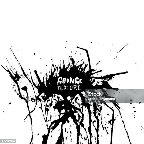 Coups De Pinceau Dencre Vector Illustration Vectorielle Main De Grunge
