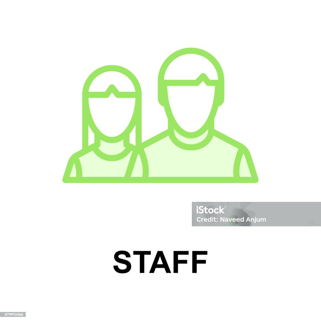 Staff Colour Line Vector Icon Stock Illustration - Download Image Now ... Staff Colour Line Vector Icon Stock Illustration - Download Image Now ...