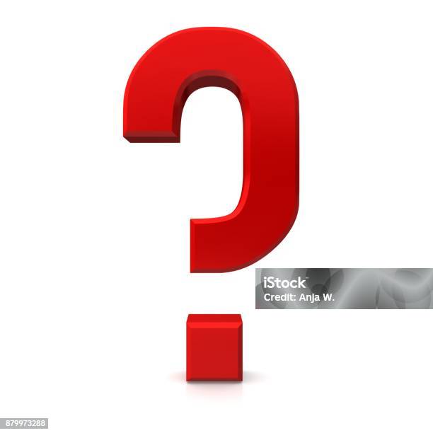 Photo Libre De Droit De Point Dinterrogation 3d Point Rouge