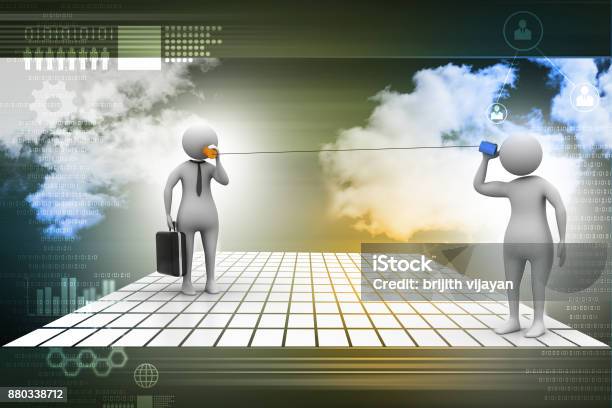 3d 사람 이야기 통신 개념 듣기에 대한 스톡 사진 및 기타 이미지 듣기 사람들 캔 Istock