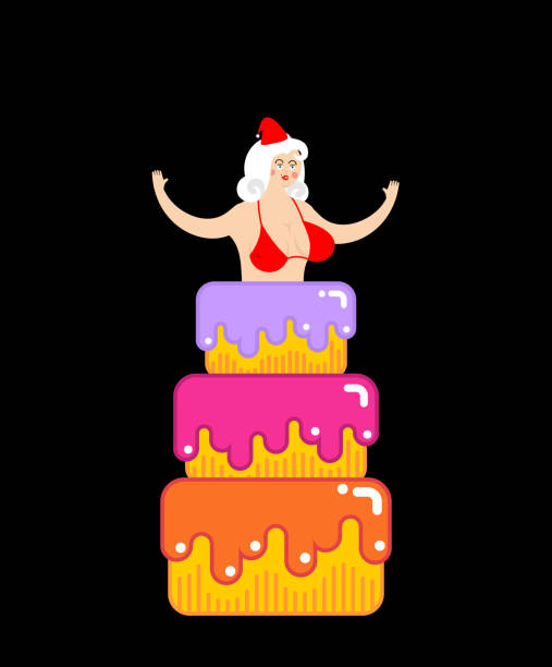 90 Pin Up Girl Cake Stock Illustrations Royalty Free Vector Graphics