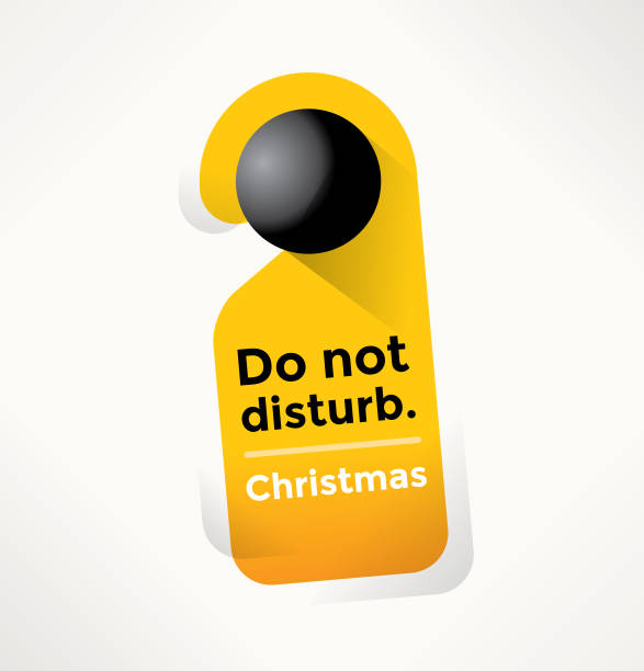 Do Not Disturb Door Hanger Illustrations Royalty Free Vector Graphics