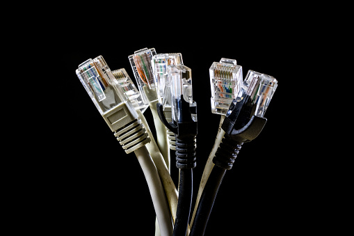 Rj45 무대에 코드 네트워크 연결에 사용 되는 컴퓨터 악세사리 0명에 대한 스톡 사진 및 기타 이미지 0명 데이터