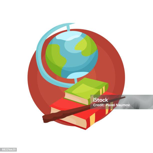 Ikon Pendidikan Tumpukan Buku Bola Dunia Dan Penunjuk Ilustrasi Vektor ... Ikon Pendidikan Tumpukan Buku Bola Dunia Dan Penunjuk Ilustrasi Vektor ...