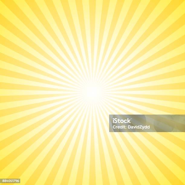 Yellow Abstract Sun Burst Background Gradient Sunlight Vector Graphic